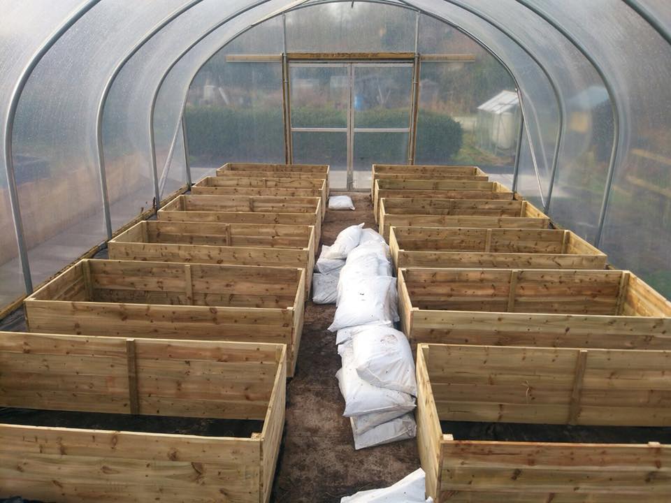 ERECTING 12 RAISED BEDS AT ANNADALE ALLOTMENTS
